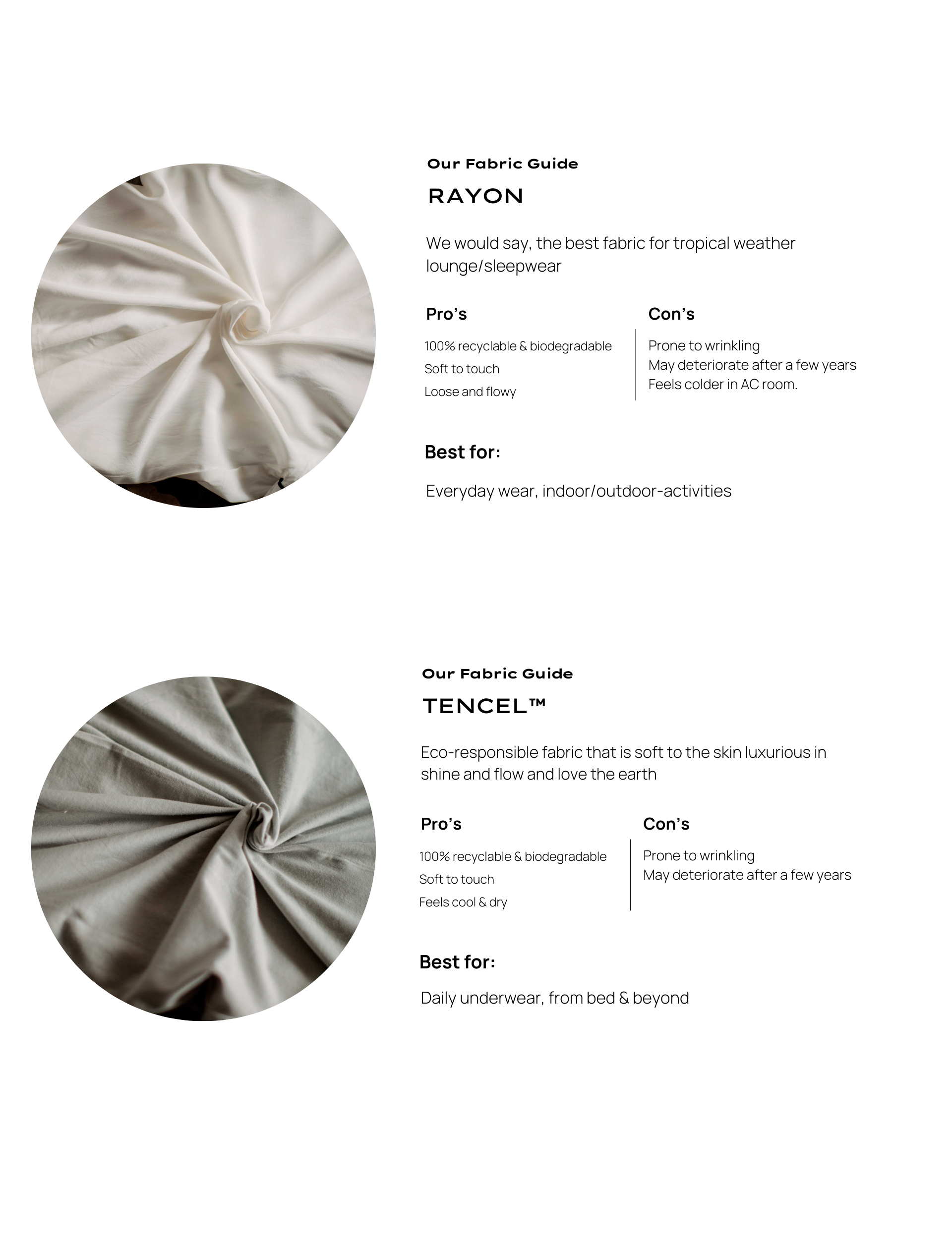 Fabric Guide – SARE Studio